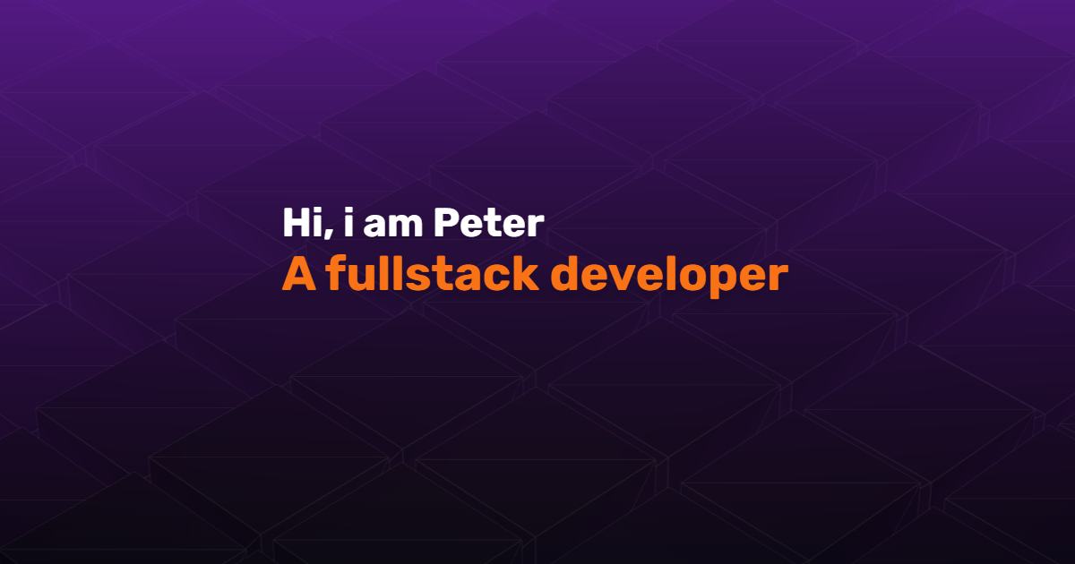 Peter Braith - Fullstack Developer